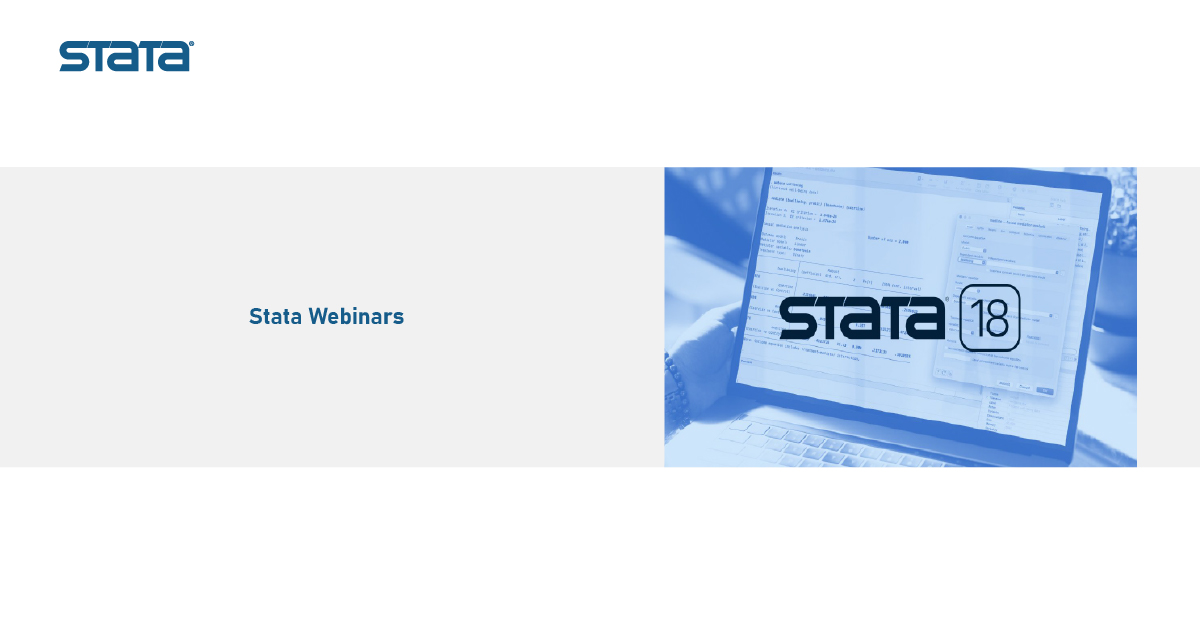 Stata原廠線上研討會|昊青公司軟體代理商 Altair, dSPACE, Mathematica, Minitab,Stata