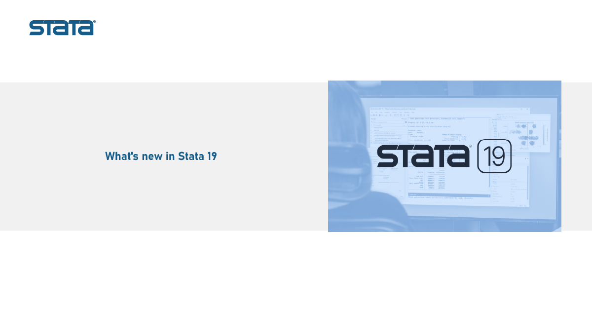 Stata 19發表上市|昊青公司軟體代理商 Altair, dSPACE, Mathematica, Minitab,Stata