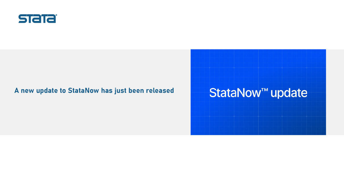 StataNow更新釋出|昊青公司軟體代理商 Altair, dSPACE, Mathematica, Minitab,Stata